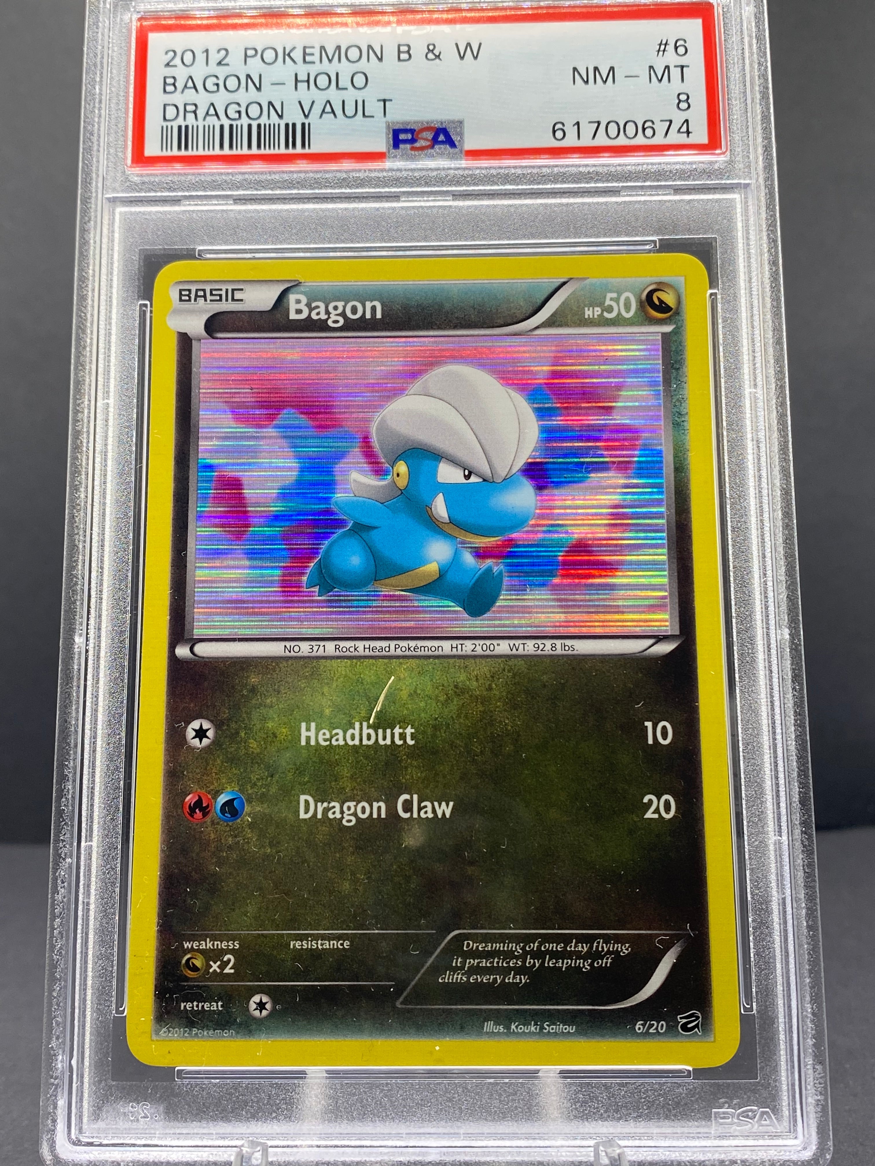 006/20 - Bagon - Dragon Vault (Normal Holo, Grade 8 - PSA) – Sparkwood ...