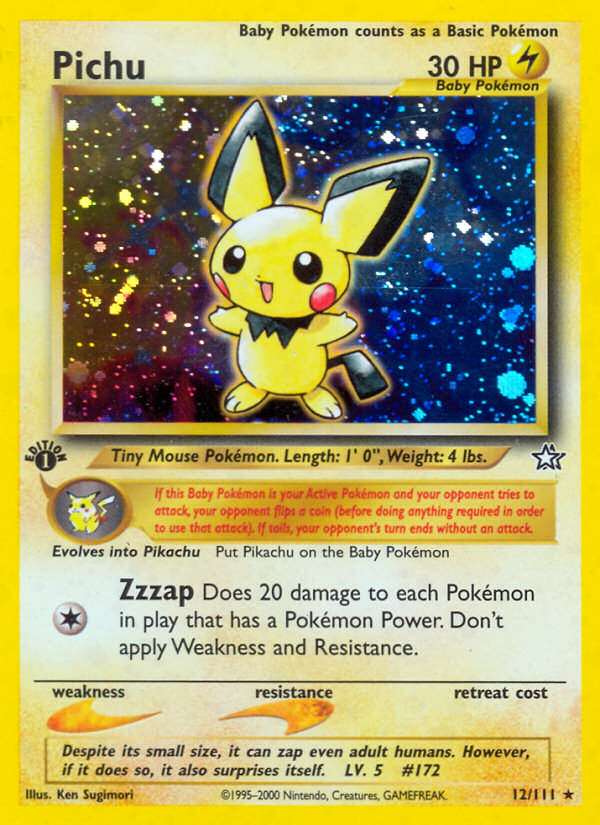 012/111 - Pichu - Neo Genesis (Normal Holo) – Sparkwood Collectables